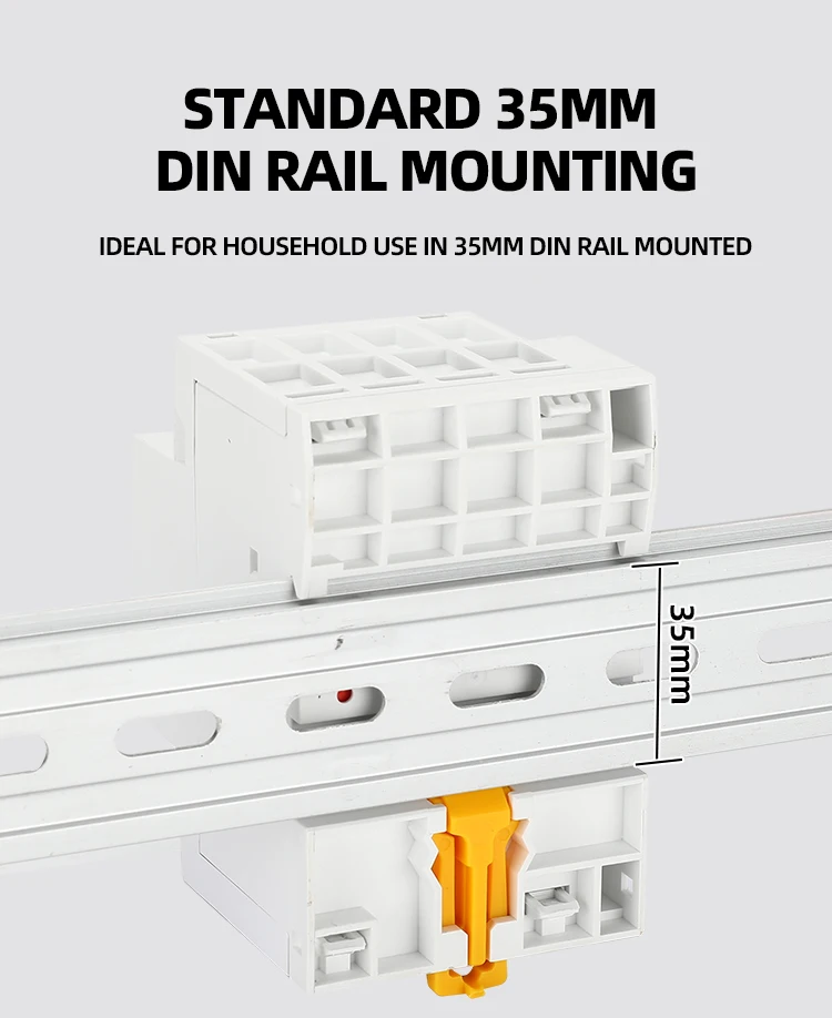 Cleanlysis DIN Rail Single Phase AC 50/60Hz Modular Contactor 63A 4NO ...