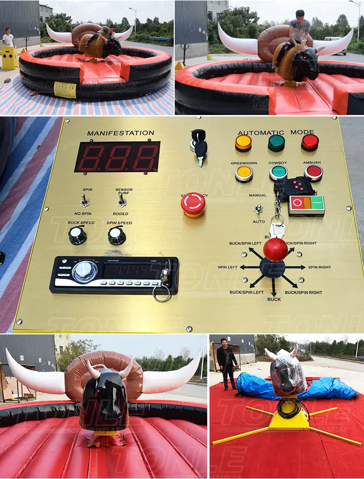Inflatable Rodeo Mechanical Bull Game/ Machine Game Rodeo Penis For ...