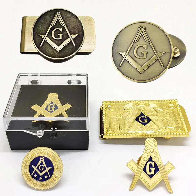 Wholesale Masonic Gold Plated Masonic Jewel Custom Masonery Commemorate ...