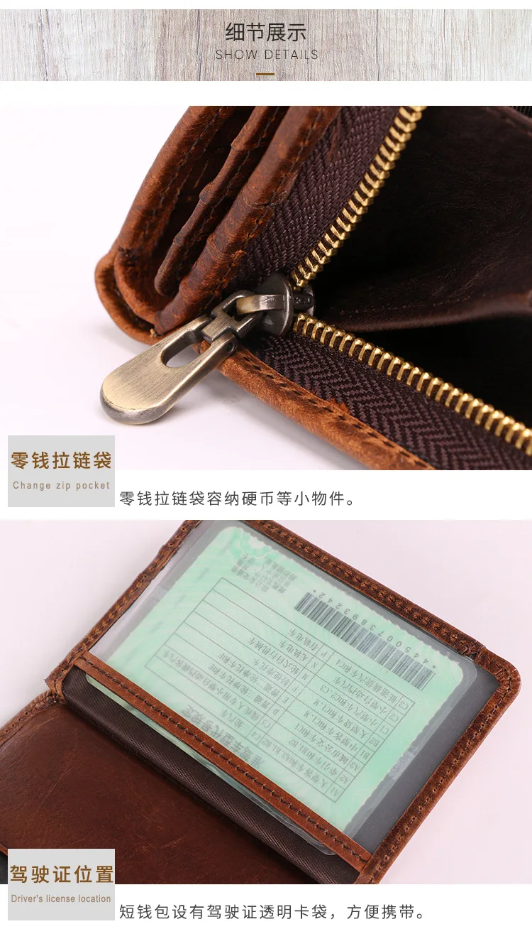Guangzhou Factory Custom Luxury Wallet Mens Leather Trifold Wallet With ...