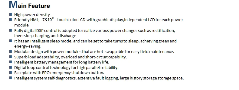 Three Phase Rack-mounted Modular UPS Power System 20kva 60kva 90kva ...