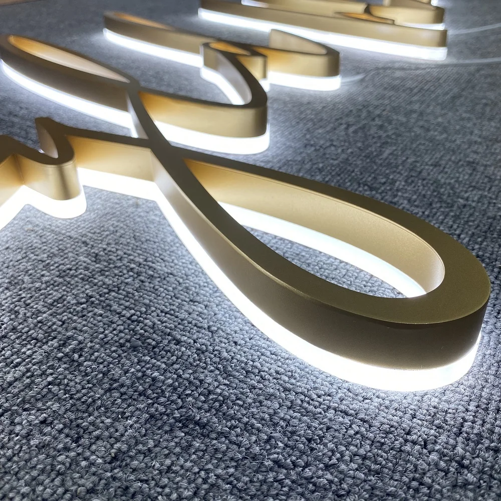 Made Wall Mounted Led Sign 3d Lighted Logo Channel Letters 3d Front ...