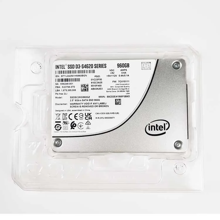 Intel New S4620 960g Mixed Use SATA 6Gb/s SSDSC2KG960GZ01 Ssd Solid ...