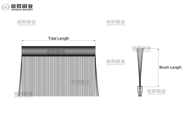 1U2U Flame Retardant Black Cabinet Inlet Brush - DIY & Industrial