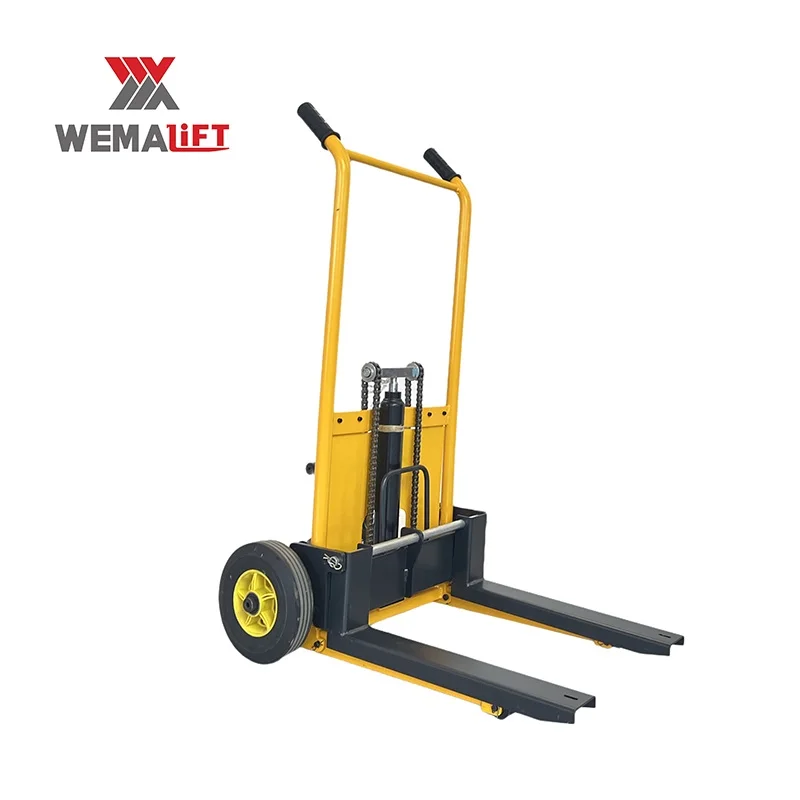 200kg Mini Forklift Hand Winch Stacker Liftsmart Straddle Leg Manual ...