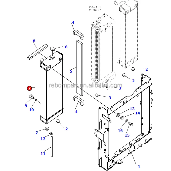 Excavator Core-as Radiator 204-0996 2040996 For Caterpillar E320c - Buy ...