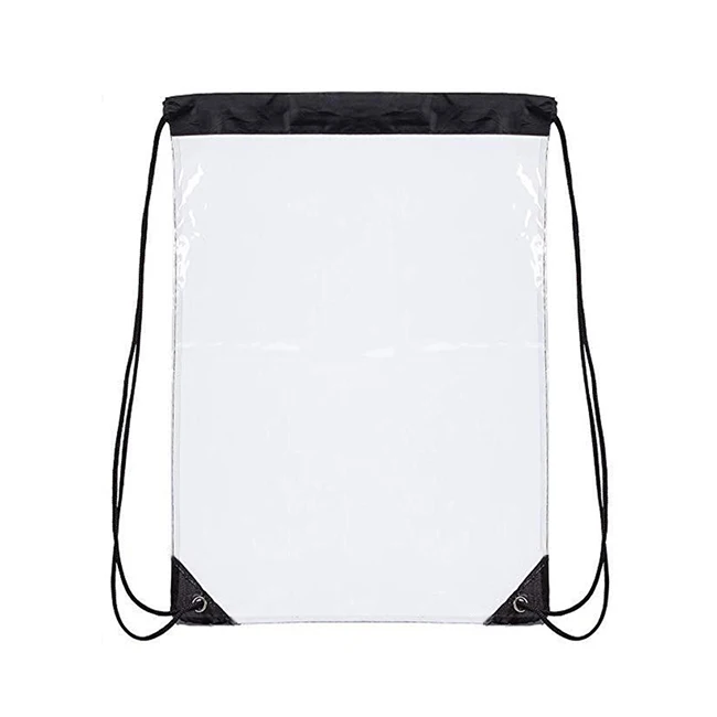 Eco Friendly Transparent Pvc Drawstring Backpack Clear Toiletry Bag ...