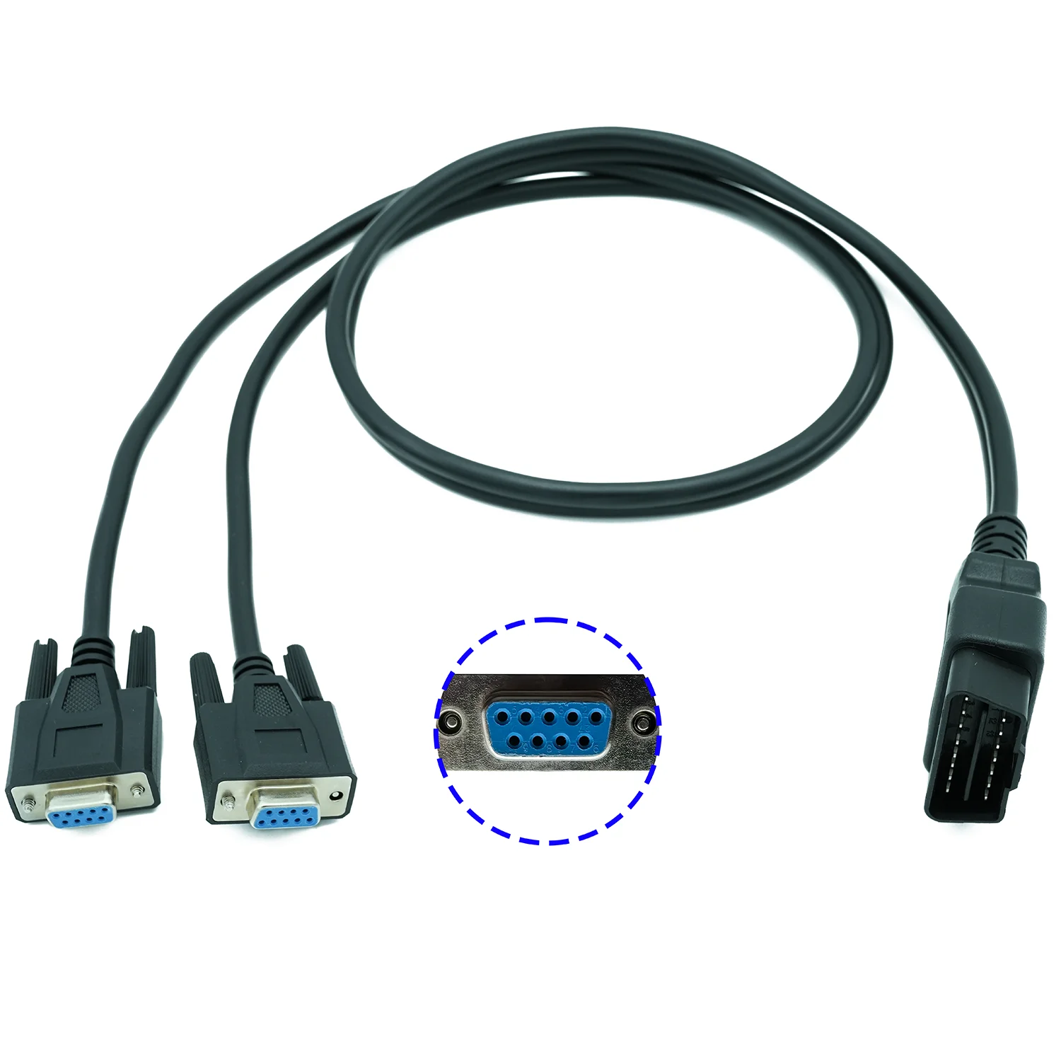 Dual Db9 to OBD Female Connector Cable - Customizable