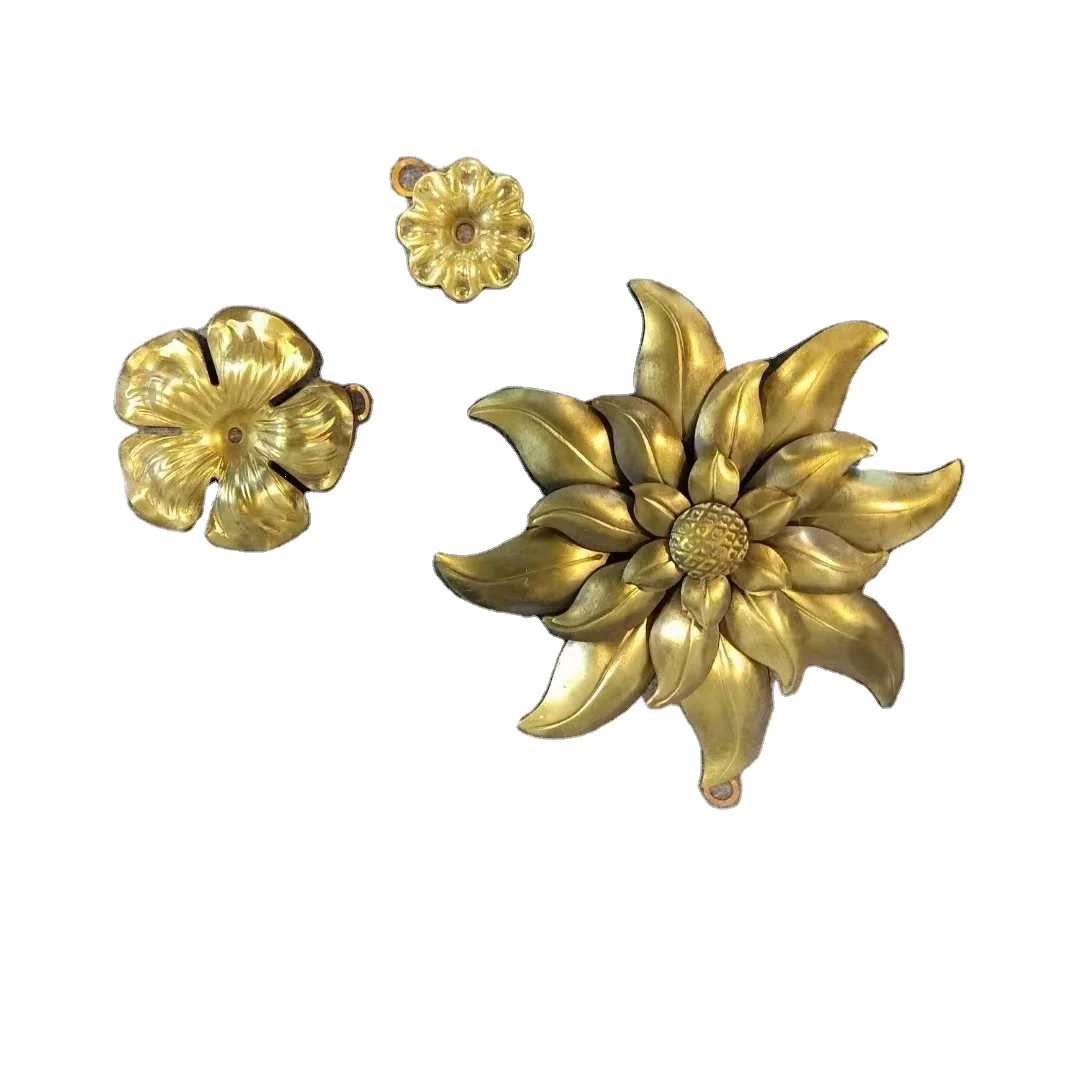 Forged iron flower parts and forged leaves for decoration fence and ...