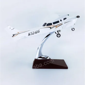 28cm Cessna 172 Skyhawk Skylane Popular Resin Aircraft Model Private ...