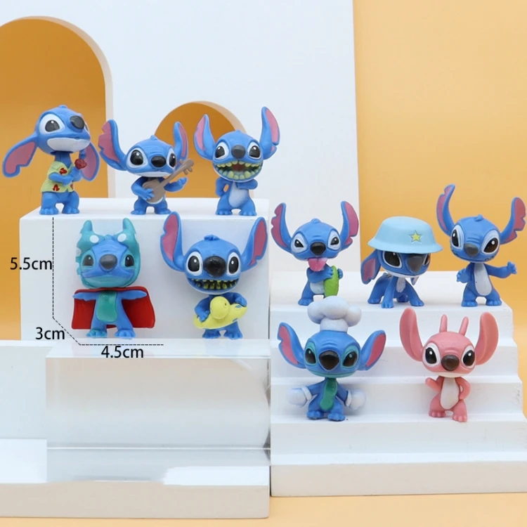 Wholesale Cartoon Lilo And Stitch Action Figures Toy 10 Pcs Stitch ...