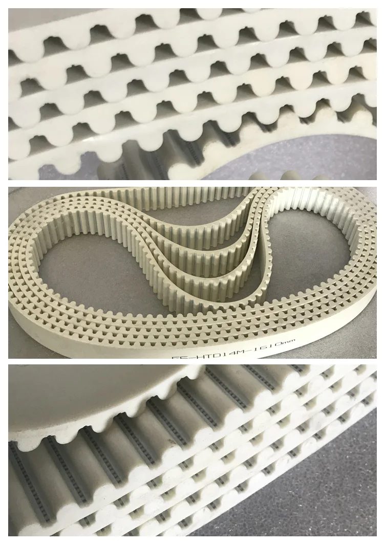 AT20 Transmission PU Timing Belt Single Sided Toothed Belt Wire Core ...