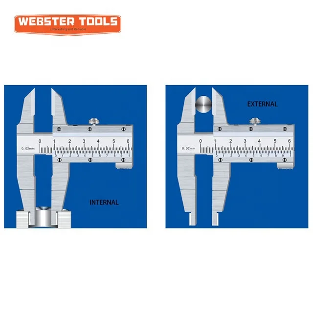 Internal/external Diameter Measurement Carbon/stainless Steel Vernier ...