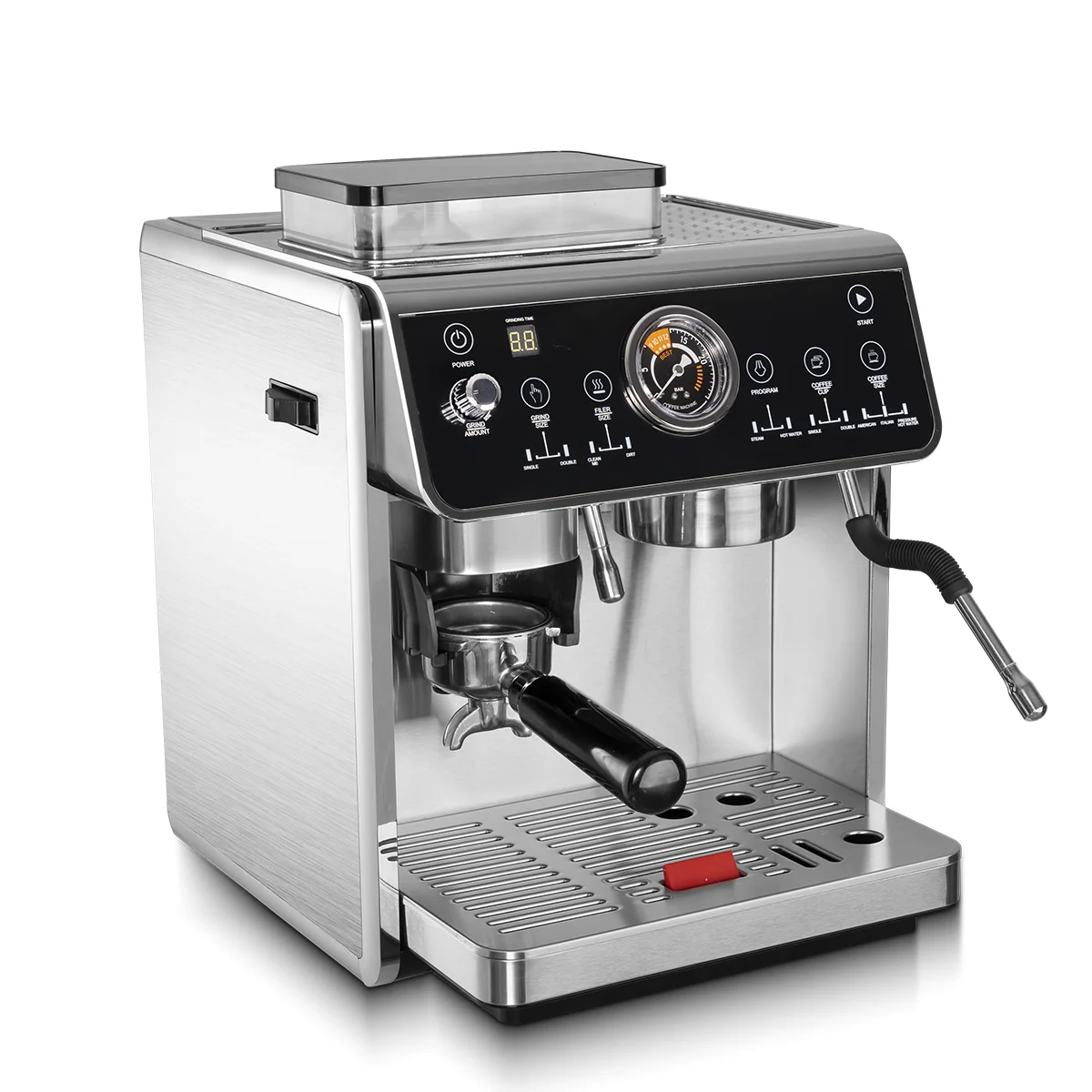 20Bar Espresso Coffee Maker With Bean Grinder Espresso Coffee Machine ...