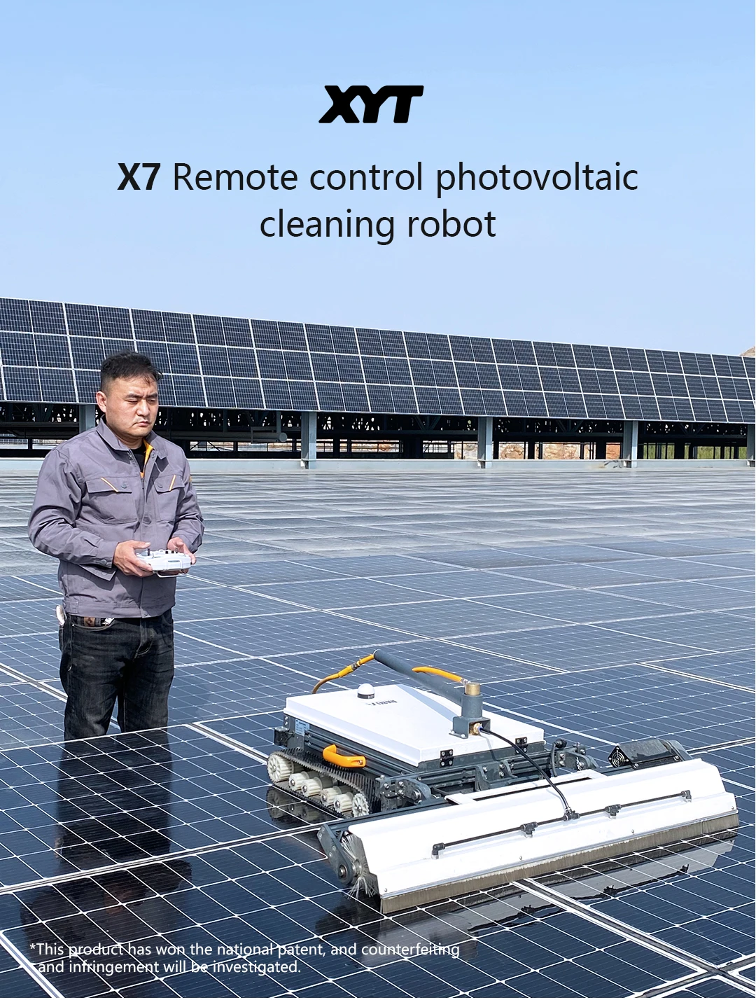 Solar Panel Cleaning Robot - Efficient Photovoltaic Maintenance