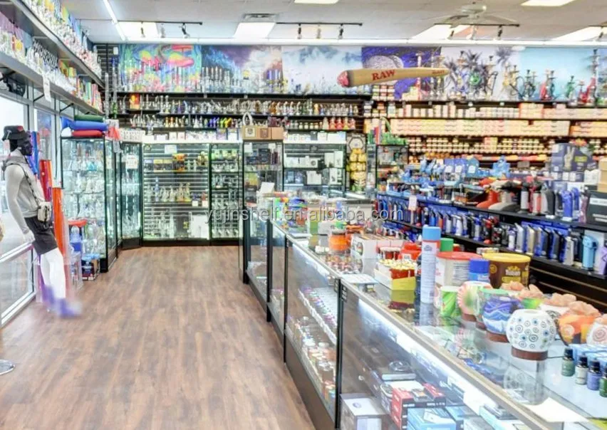 Shop Furniture - Glass Display Vitrine Cabinet for Store Use