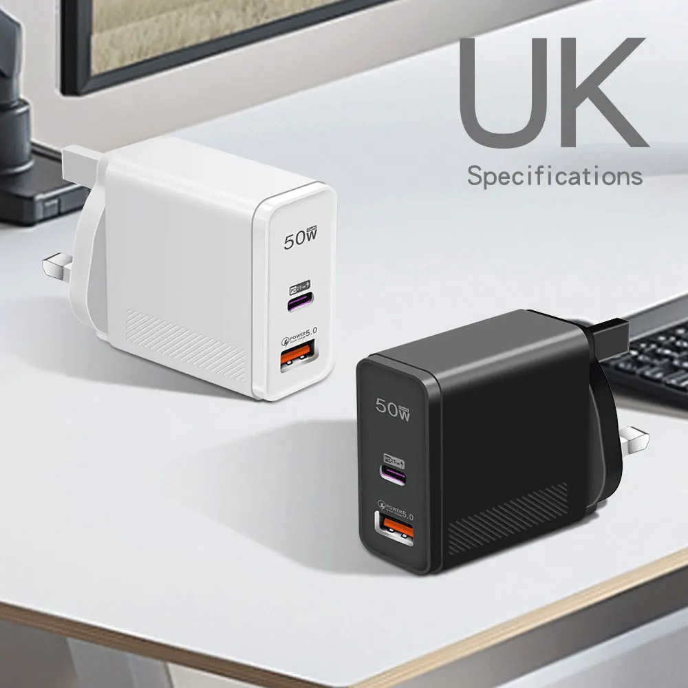 50w Usb C Charger Pd3.0 Type C Fast Charging Digital Display Wall ...