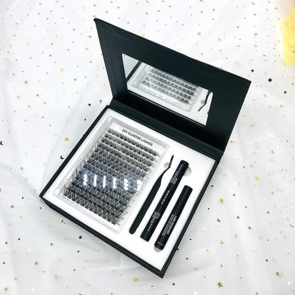 Lash Cluster Kit Custom Logo DIY Lashes No Mass Private Label