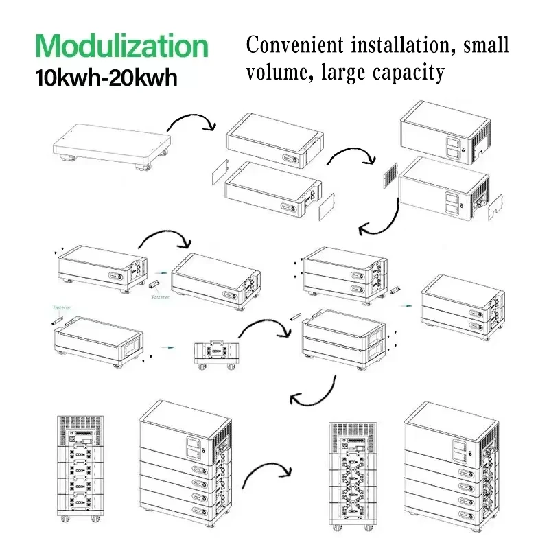 10kw All-in-one Solar System Integrated Machine With 34.3kwh 512v ...