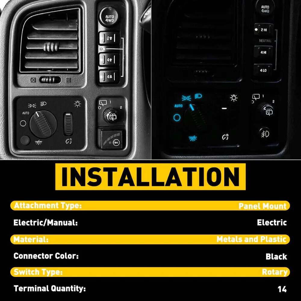 Sorghum Car Headlight Switch Head Lamp Switch For Toyota Mazda Vw Fiat ...