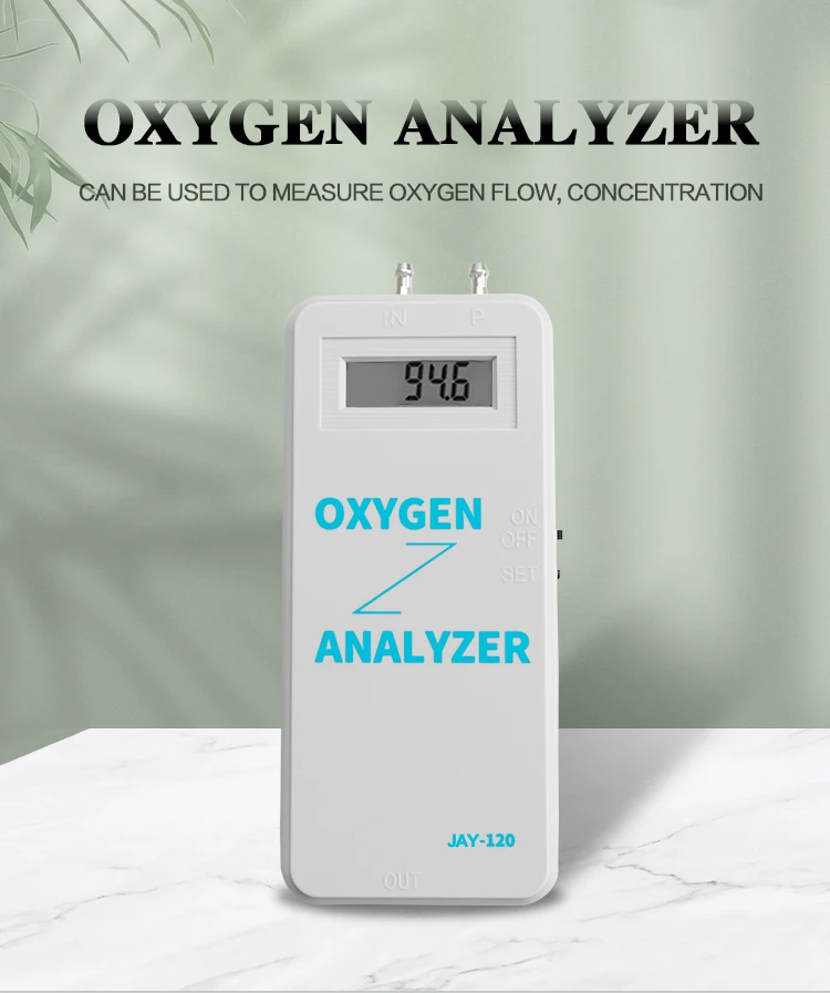 Portable LCD Display Hospital Oxygen Analyzer Meter for Industrial and ...