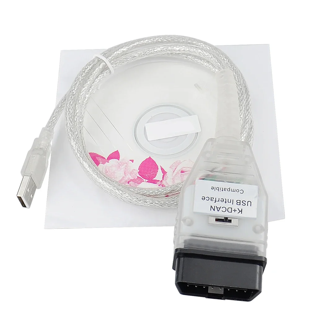 For BMW K DCAN FTDI 9241A With Switch K DCAN OBD 2 OBD2 Interface OBDII ...
