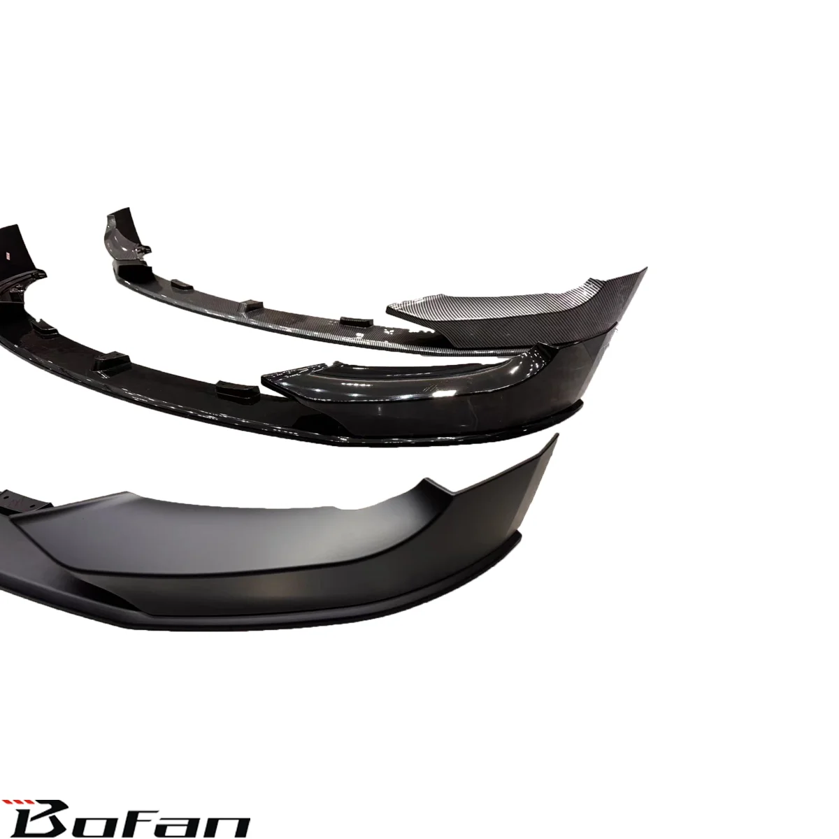 Car Body Kit Plastic Abs Carbon Look M-performance Mp Front Bumper ...