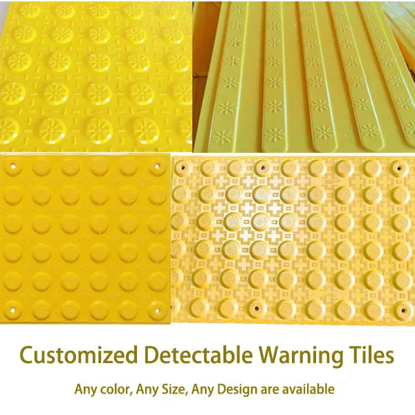 Non Slip Tpu Plastic Tactile Indicator Mat Floor Tile 300x300 - Buy ...