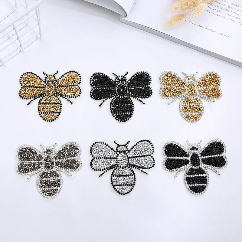 Bee Patches Luxury Hox Fix Rhinestone Heat Patches Iron on Cute Animals ...
