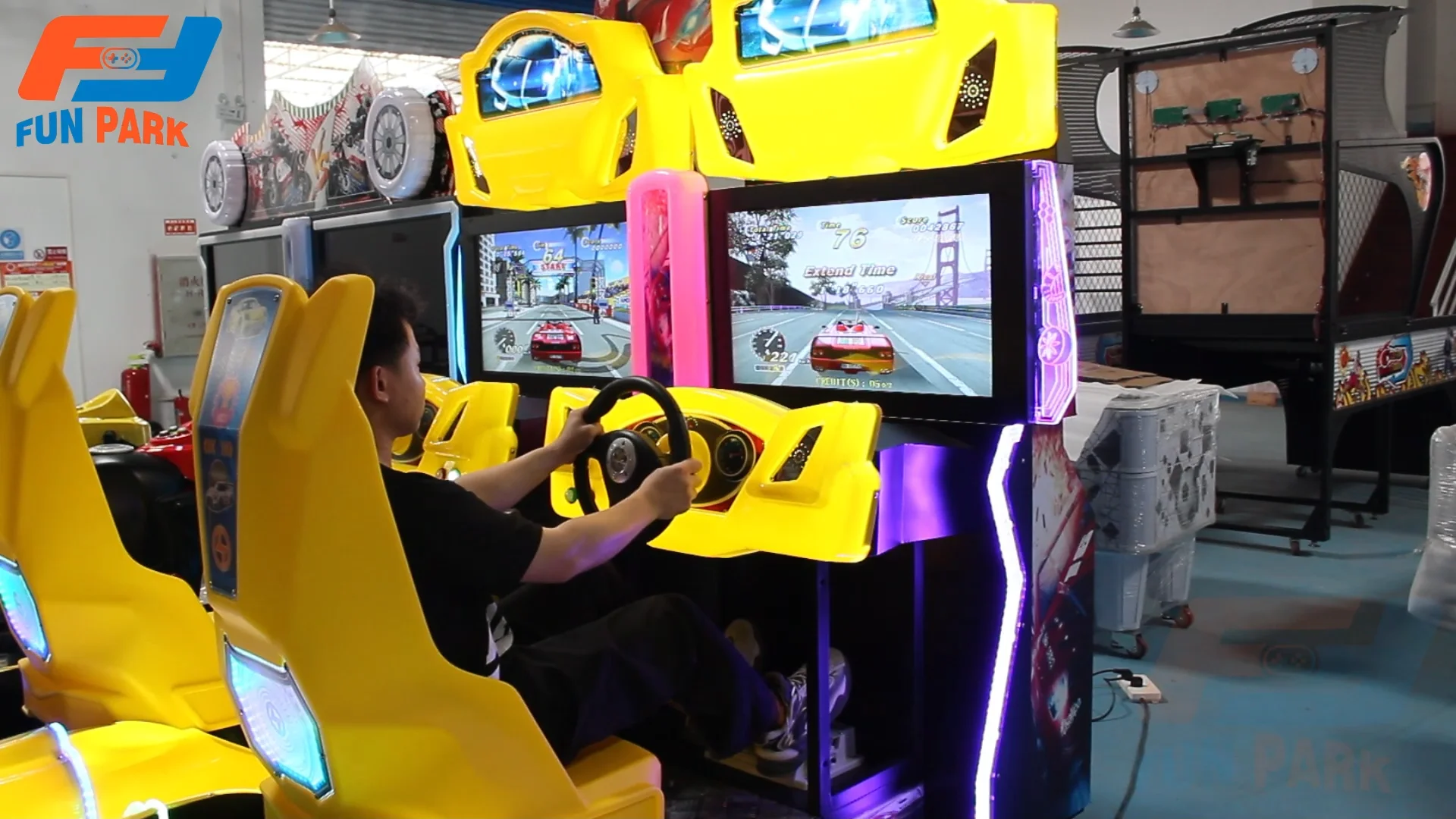 Racing Simulator Arcade Machine Ride On Car Coin Operated Games - Buy ...