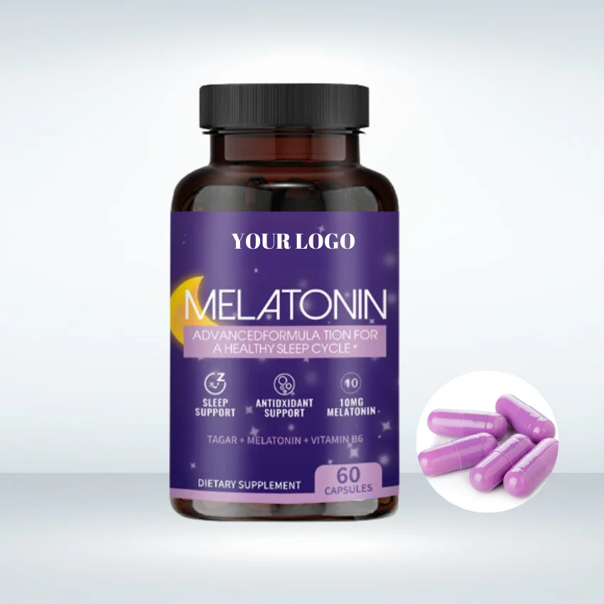 Factory Customized Pure Melatonin Capsule 10mg Supplements Sleep ...