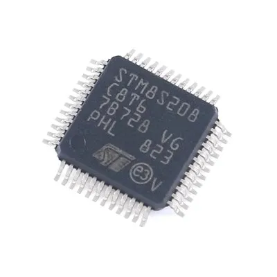 Mcu Electronics Stm8s208c8t6 Lqfp-48 24mhz/64kb Flash / 8-bit Microcontroller -mcu - Buy St Bom ...