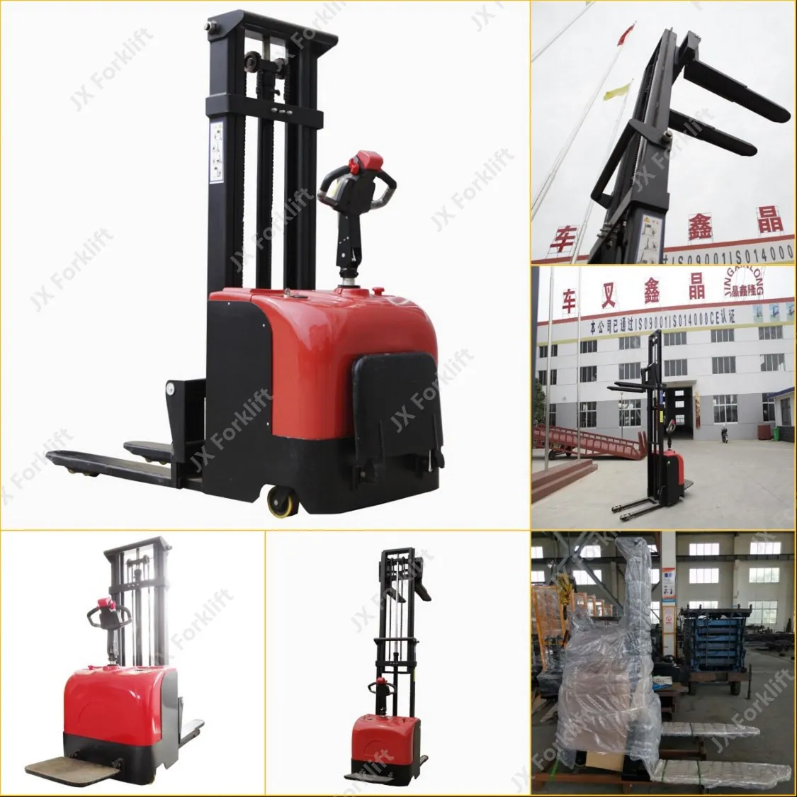 2ton Stand Drive Hydraulic Full Electric Pallet Stacker