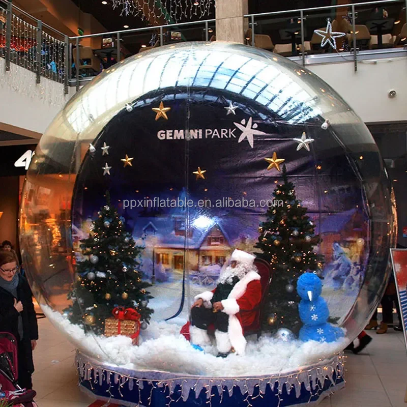 Giant Snowman Christmas Inflatable Snow Globe Inflatable Snow Globe ...