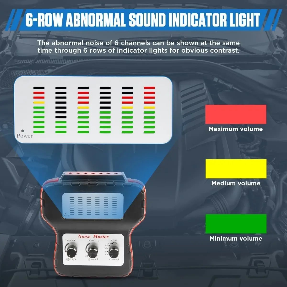 Chassis System Ears Electronic Stethoscope Diagnostic Kit 6-Channel ...
