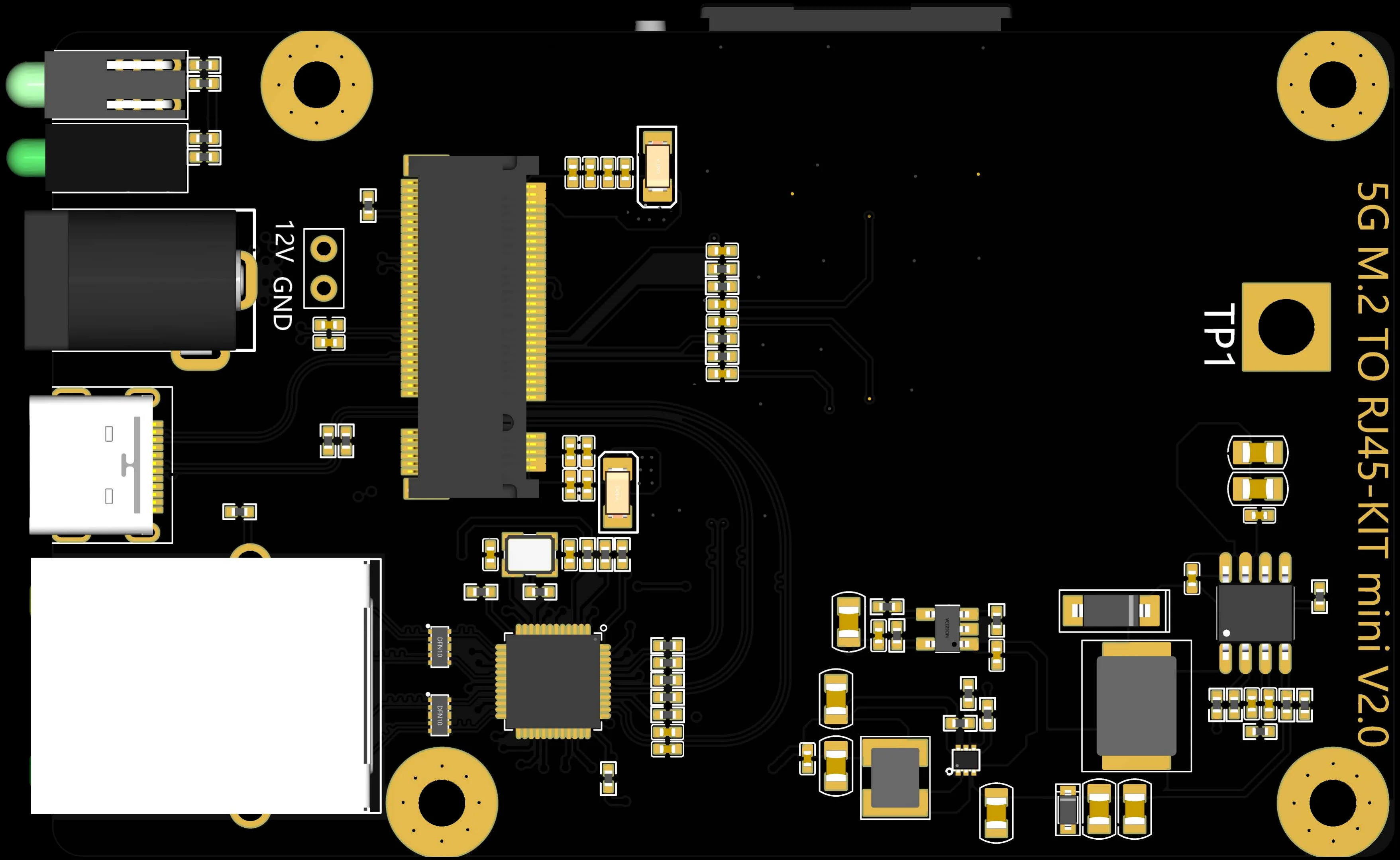 5g M.2 To Rj45 Kit Wireless Gigabit Ethernet 5g Wwan Card Rj45 Adapter ...
