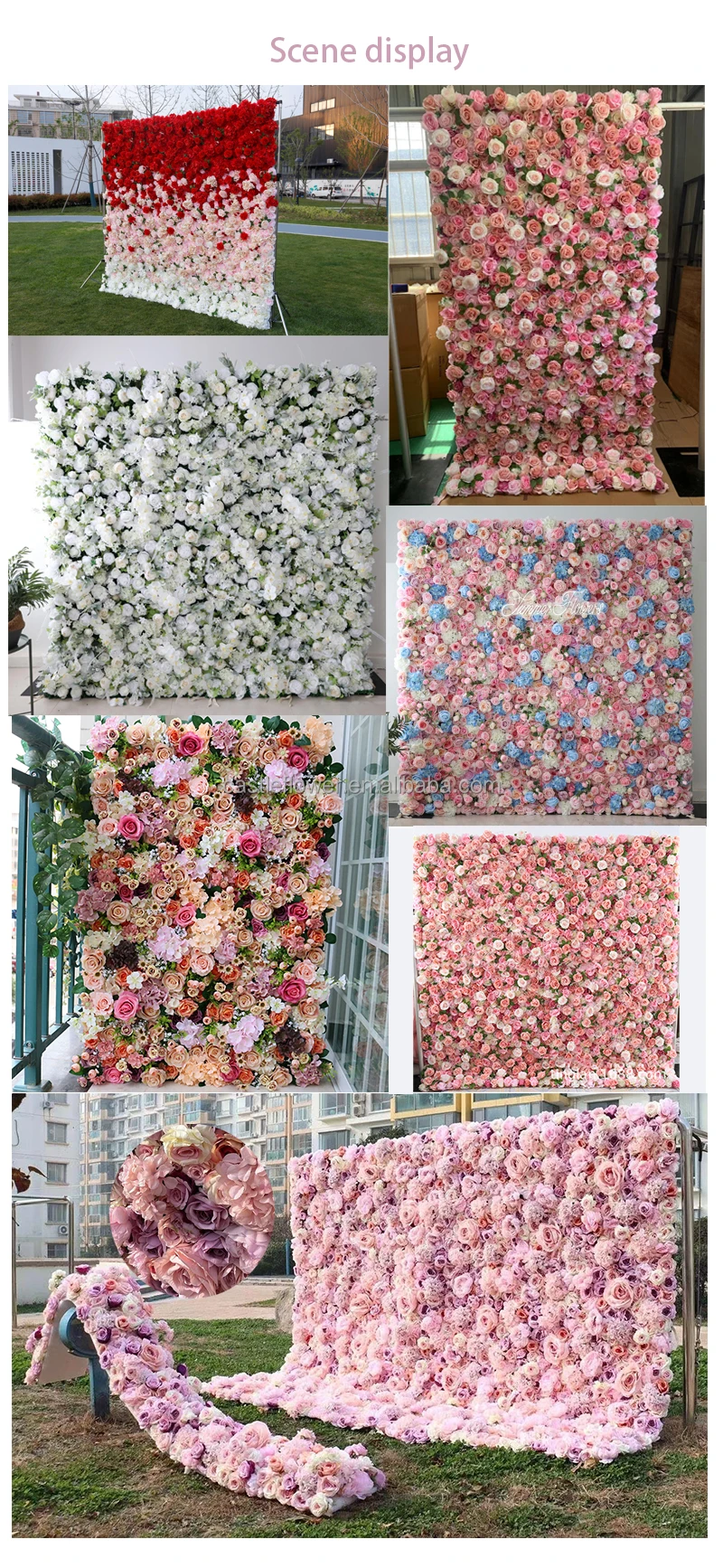 Wedding Stage Floral Wall Backdrop Decor - High Quality