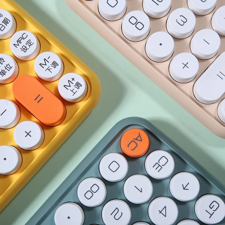 12 Digits Round Button Electronic Calculator Calculator With Fashion ...