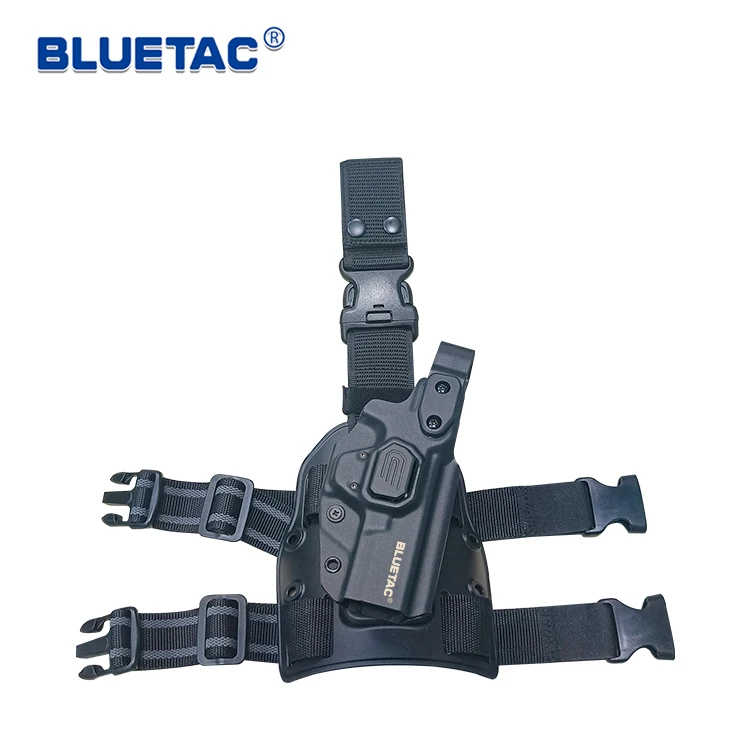 Bluetac Tactical Owb Kydex Drop Leg Platform Retention Duty Gun Holster ...