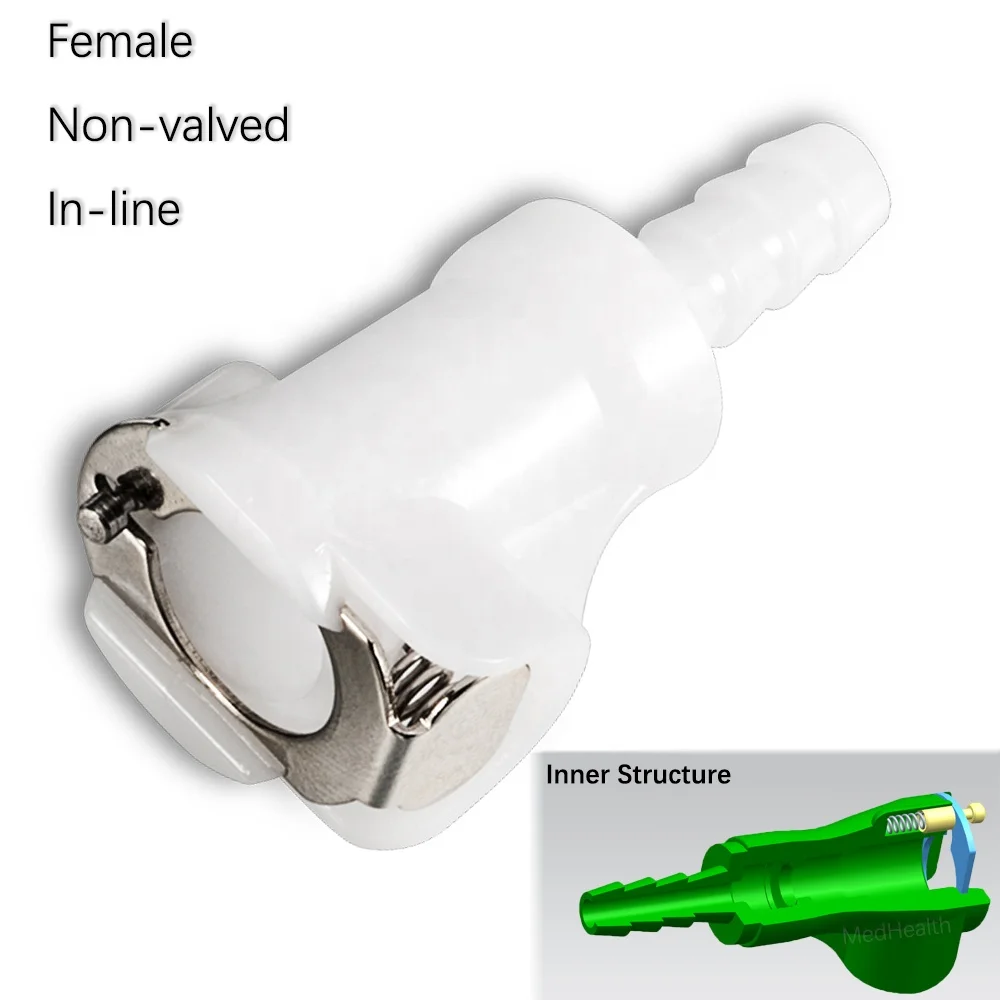 Shut Off Quick Disconnect Release Connector/coupling For Soft Pvc ...