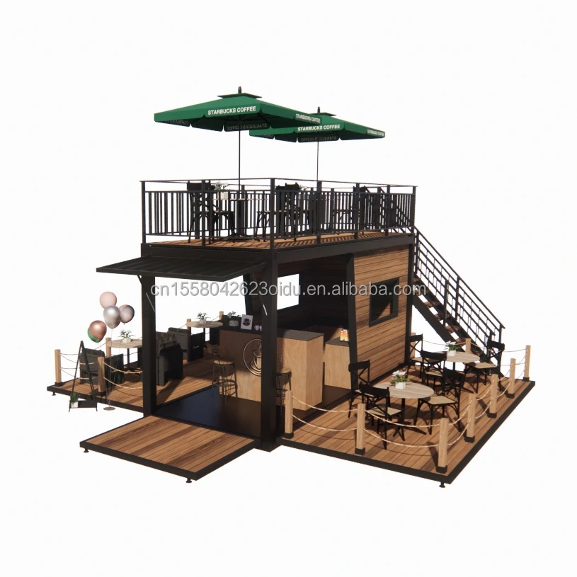 Modern 20ft Pop up Container Bar and Coffee Shop for Sale