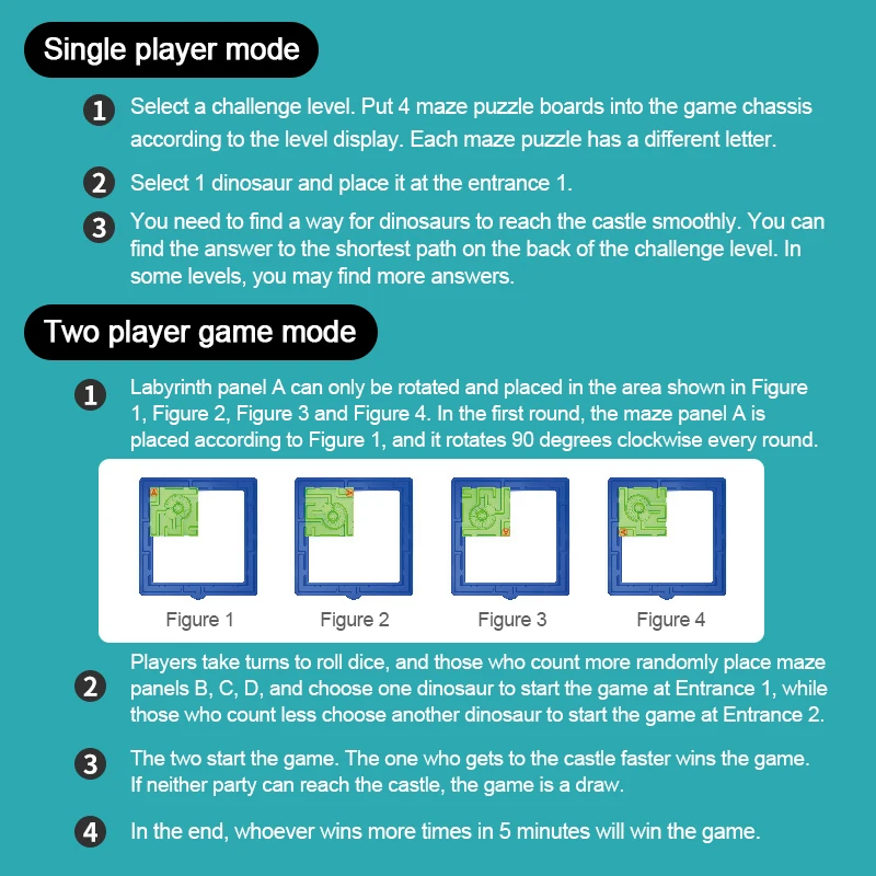 Educational Classic Moving Maze Game Amazing Friend Board Games Plastic ...