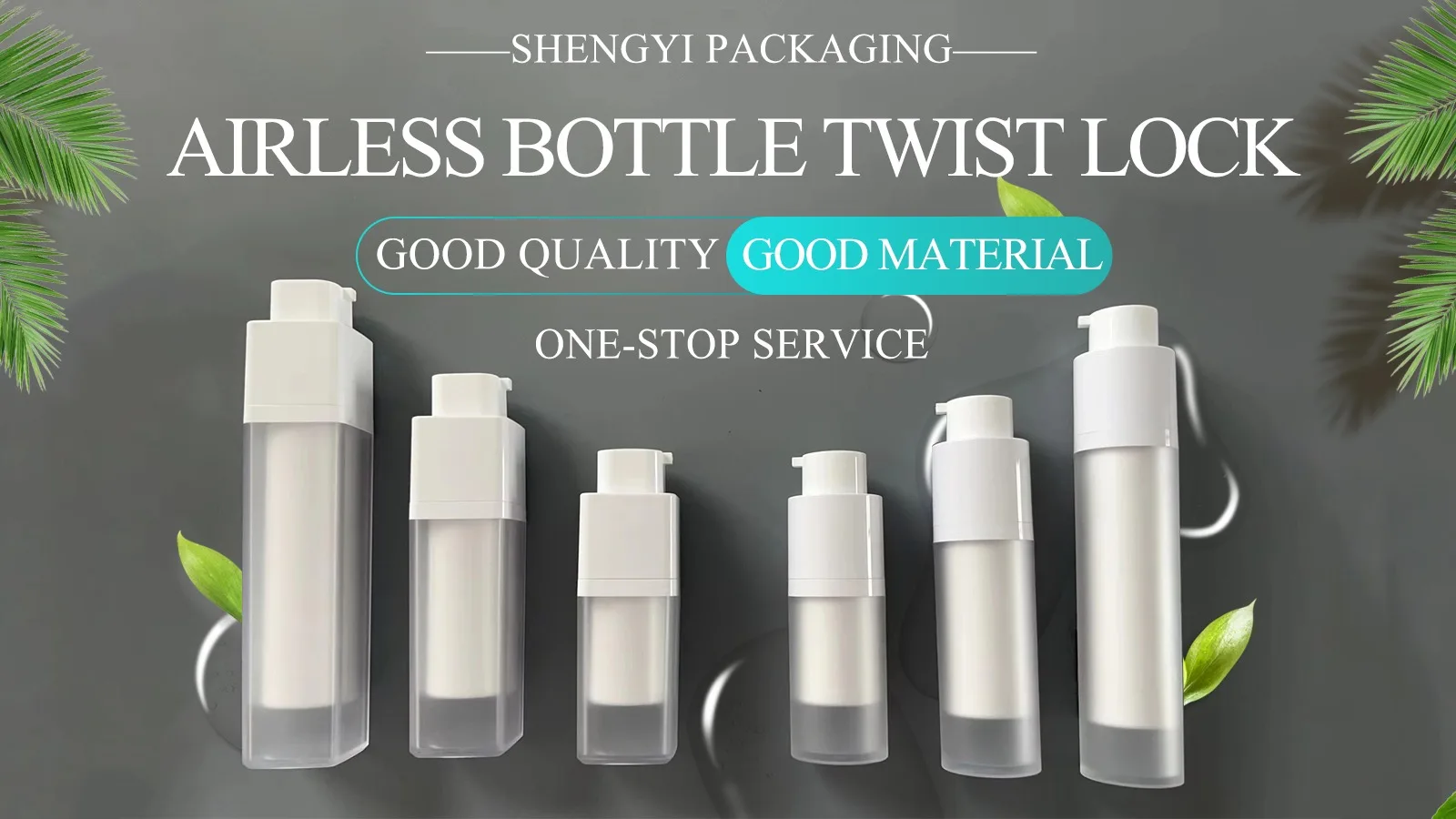 Luxury Refillable Rotating Lock Airless Pump Bottle 15ml 30 Ml 1oz Square Cosmetic Serum Lotion ...