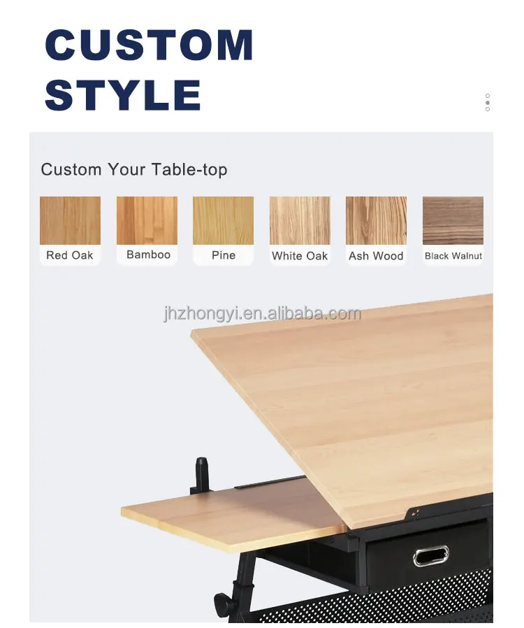 ZOIFUN Adjustable Drawing Desk - Perfect for School & Home
