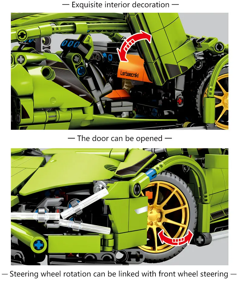 Sembo Technic 1254pcs Speed Super Racing Car Lamborghining Building ...