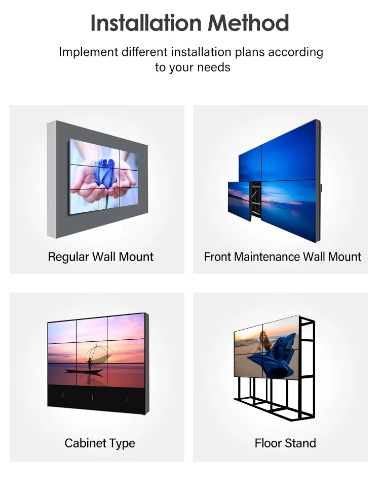 Custom 3m X 3m Flexible Lcd Hd Splicing Screens Outdoor 4k Led Video ...