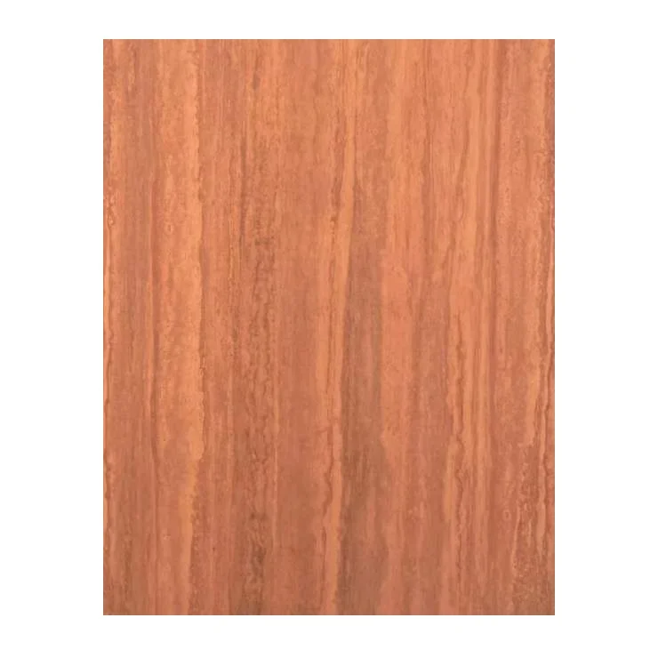 Sintered Stone Red Travertine Marble Look Porcelain Slab For Kitchen ...