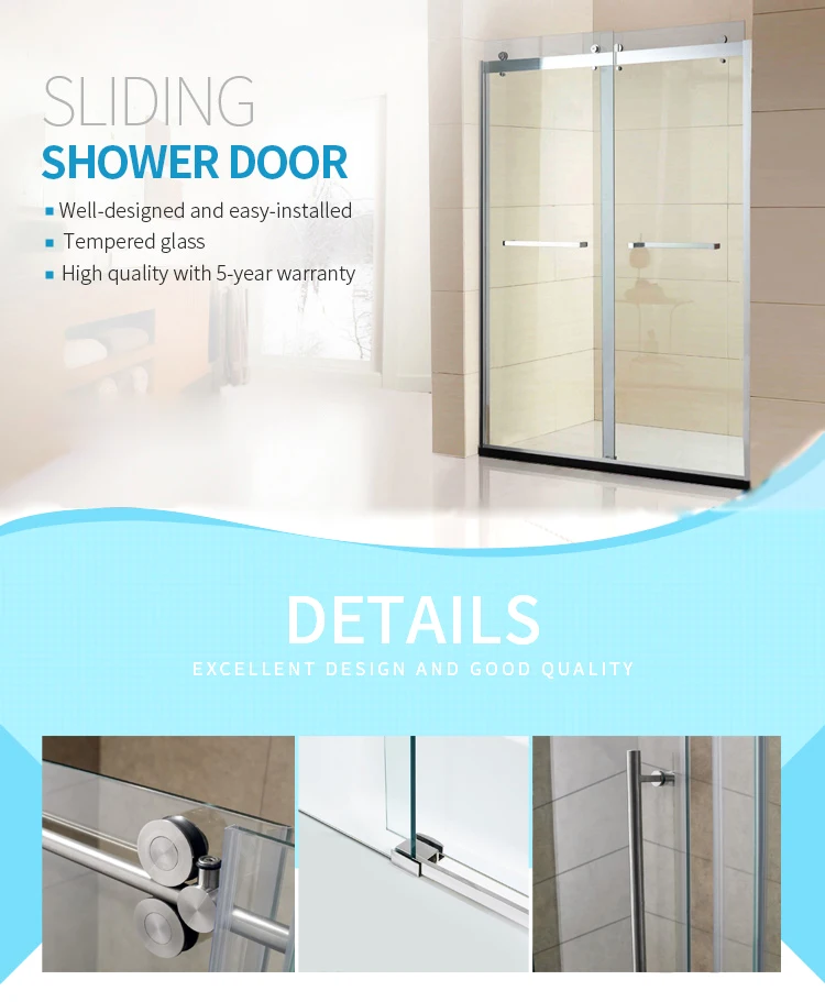 Stainless Steel Sliding Frameless Shower Room With Glass Door - Buy Enclosure Glass Shower ...