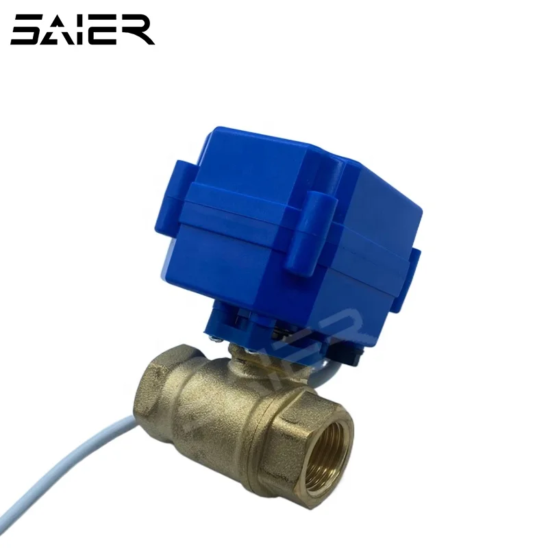 1/2 Inch Mini Electric Motorized Ball Valve for Water Control