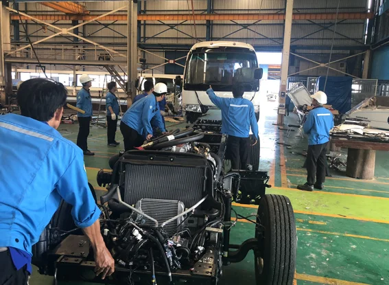 China Electric Bus Chassis Assembly Production Line Bus Frame ...